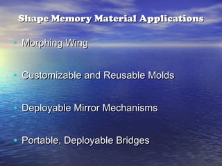 Shape memory-materials | PPT