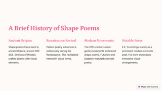 Shape-Poetry-Visuals-in-Report-Form.pdf. | PPT