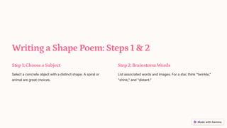 Shape-Poetry-Visuals-in-Report-Form.pdf. | PDF