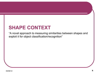 Shape context | PPT