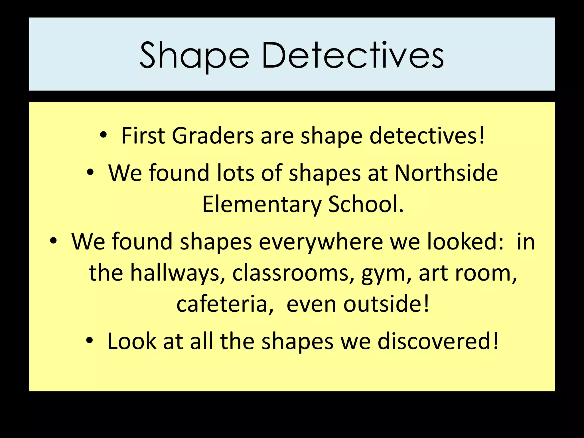 Shape detectives | PPTX