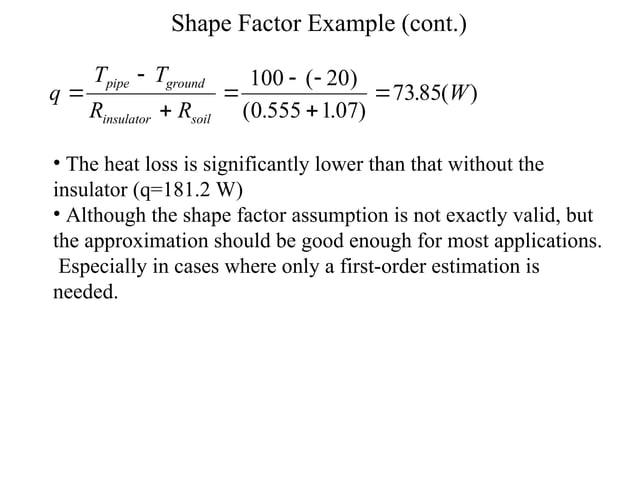 shape factor configuration and view factor | PPT | Free Download
