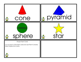 Shapeflashcardscolor | PDF