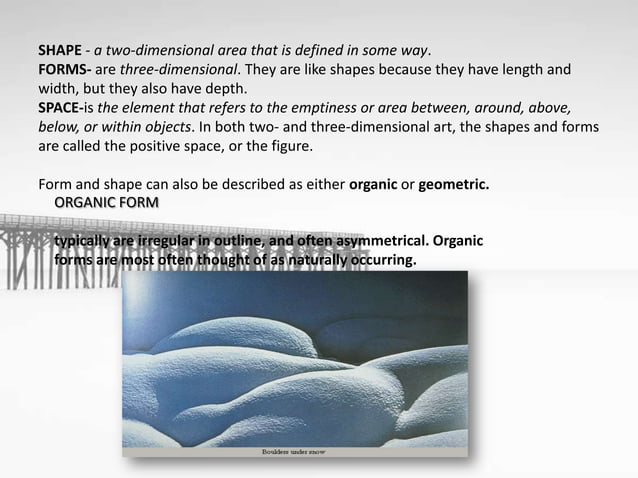 Shape, form, and space | PPT
