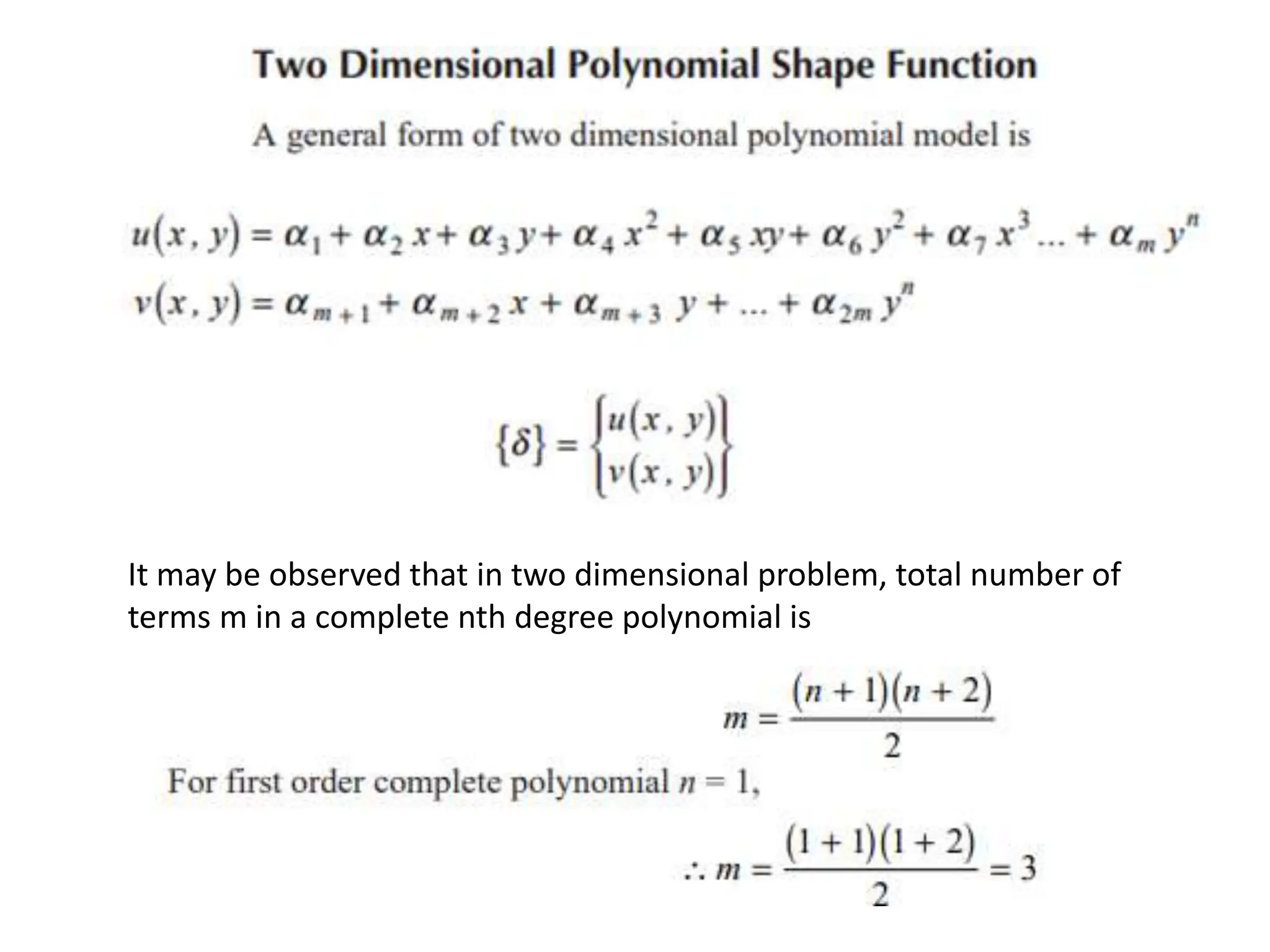 Shape Functions Of 1d And 2 D Rectangular Elementspptx Programming 2087