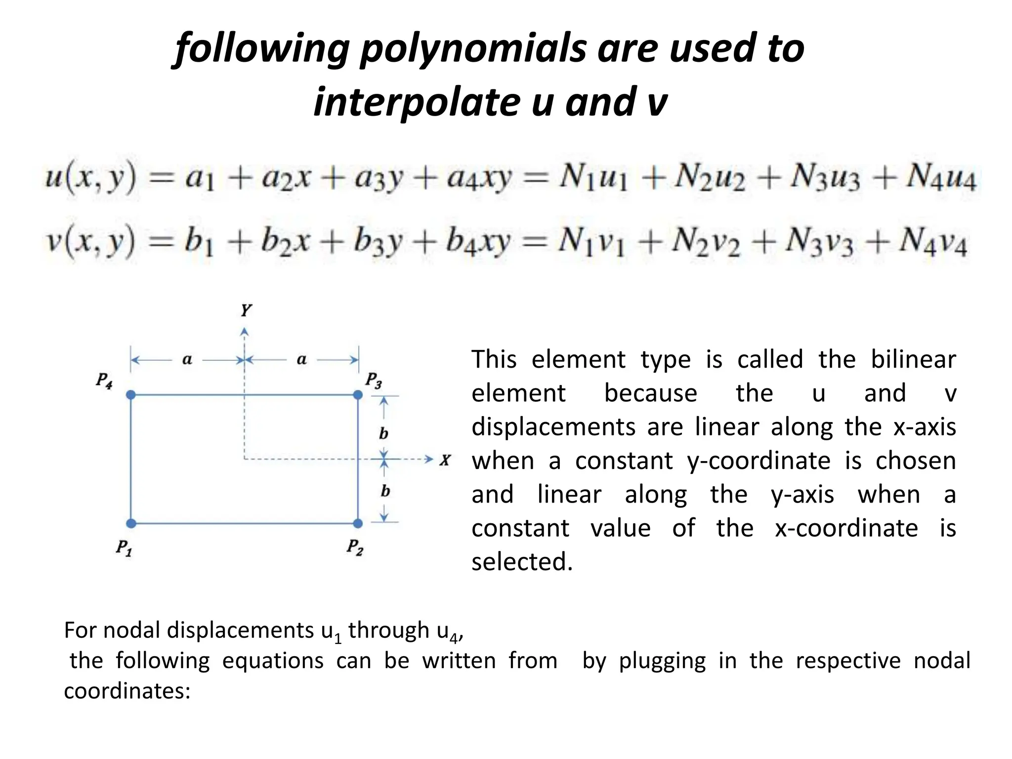 Shape Functions Of 1d And 2 D Rectangular Elementspptx Programming 2371