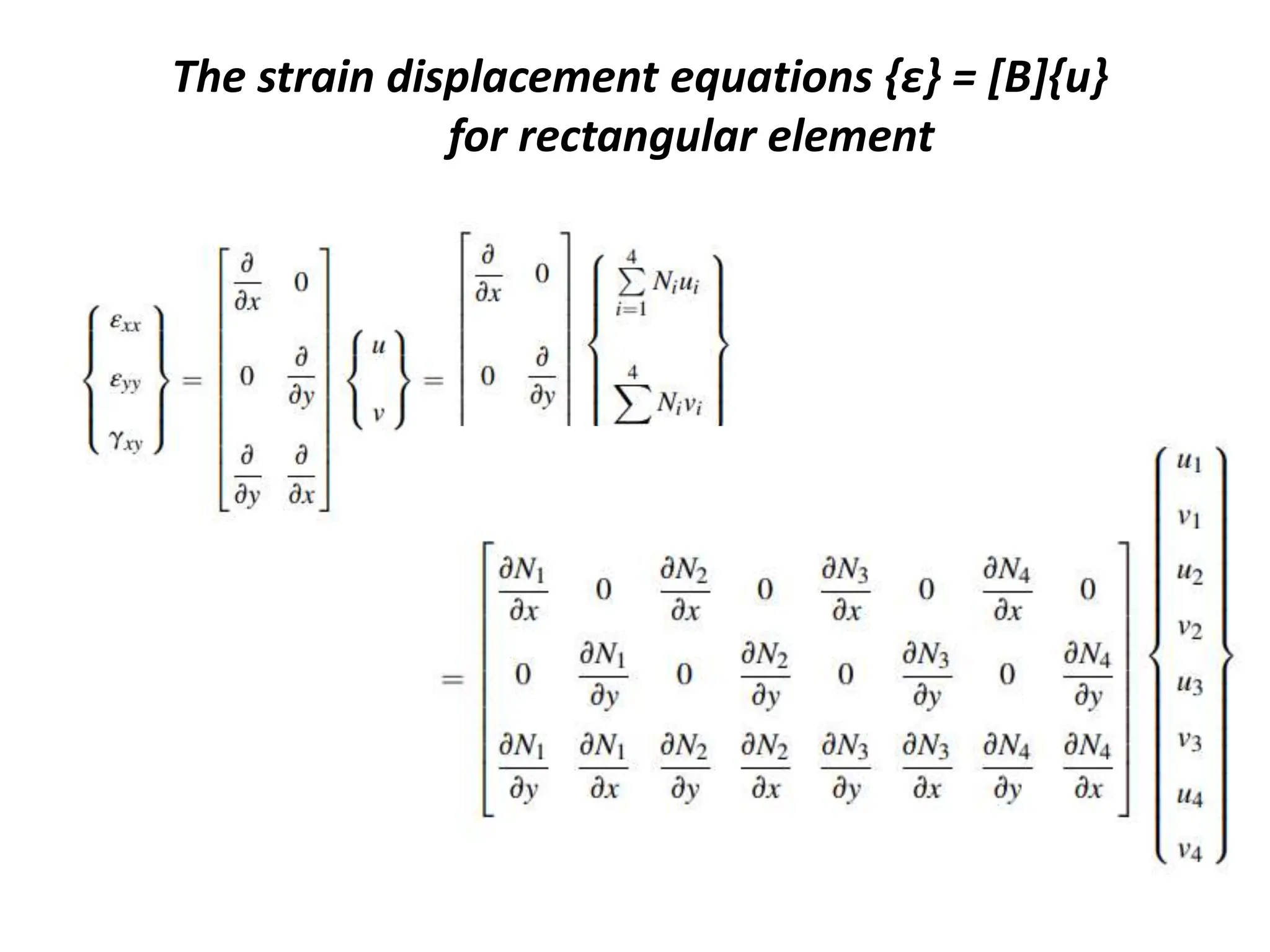 Shape Functions Of 1d And 2 D Rectangular Elementspptx Programming 0169