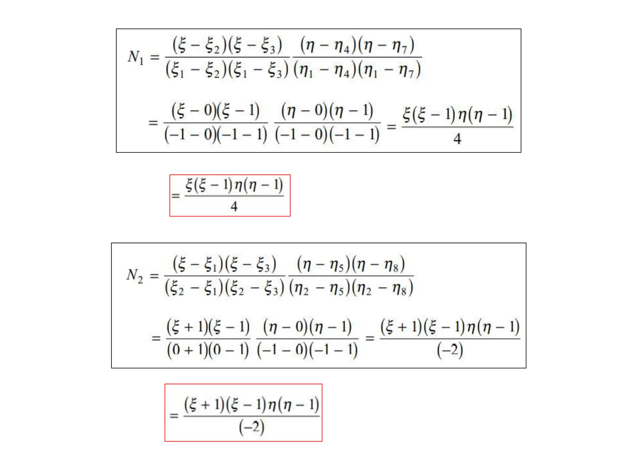 Shape Functions Of 1d And 2 D Rectangular Elementspptx Programming 8402