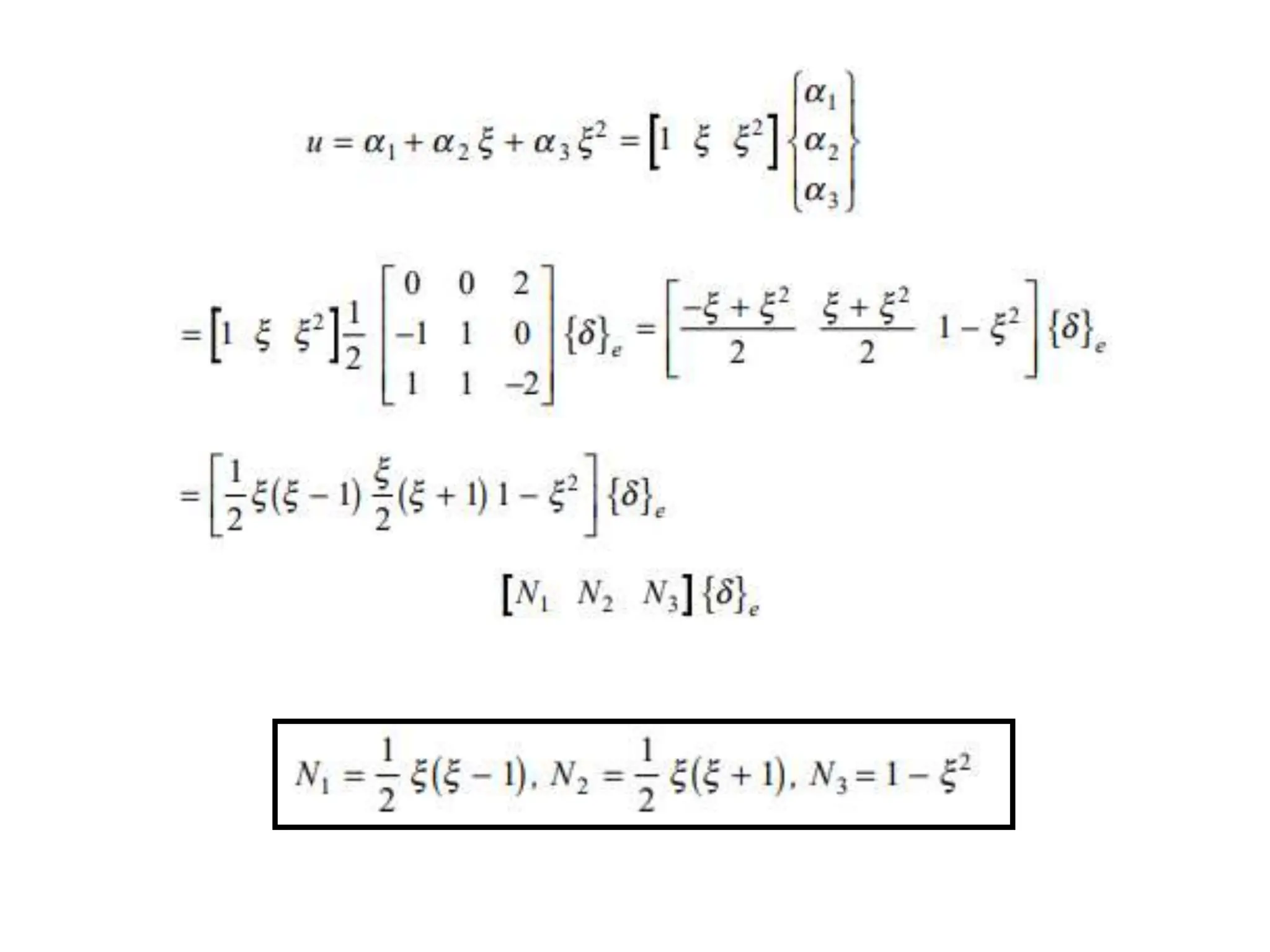 Shape Functions Of 1d And 2 D Rectangular Elementspptx Programming 7588