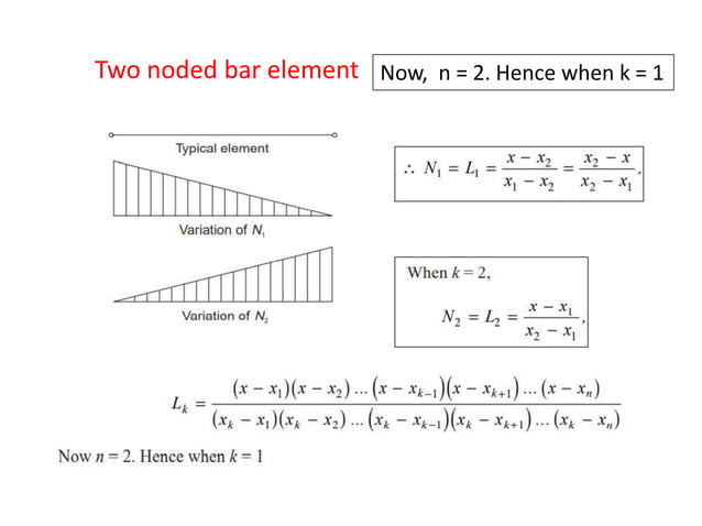Shape Functions Of 1d And 2 D Rectangular Elementspptx Programming 9064