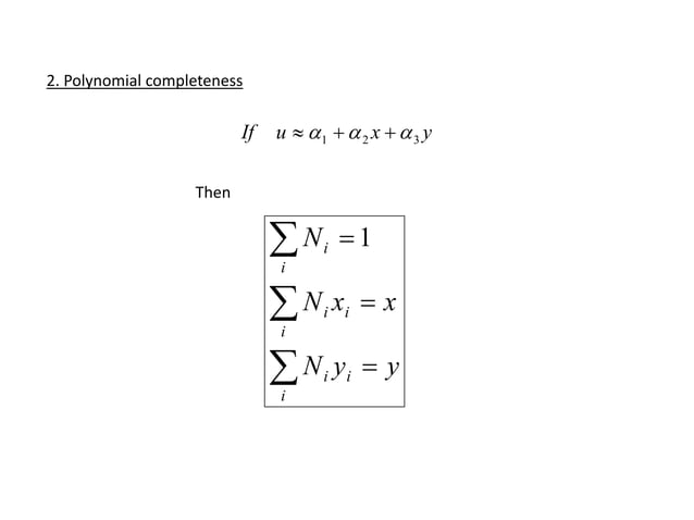 Shape Functions Of 1d And 2 D Rectangular Elementspptx Programming 3816