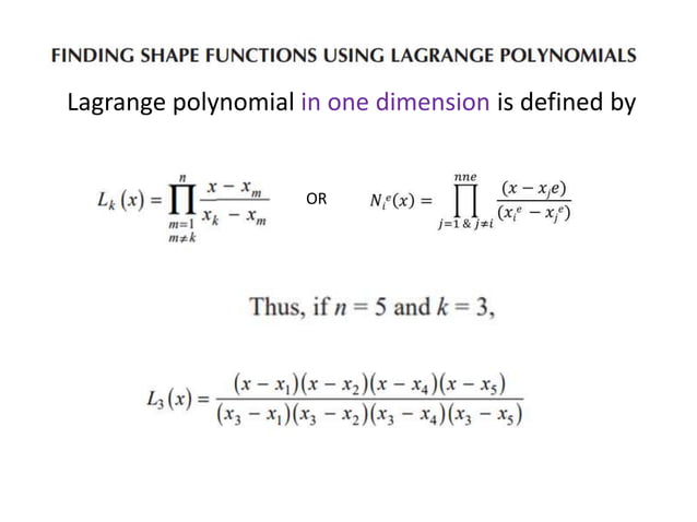 Shape Functions Of 1d And 2 D Rectangular Elementspptx Programming 1734