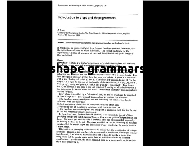 Shape grammars | PDF