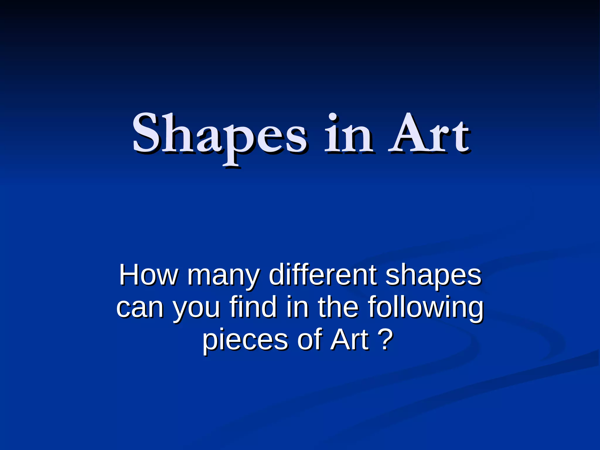 Shape in art | PPT
