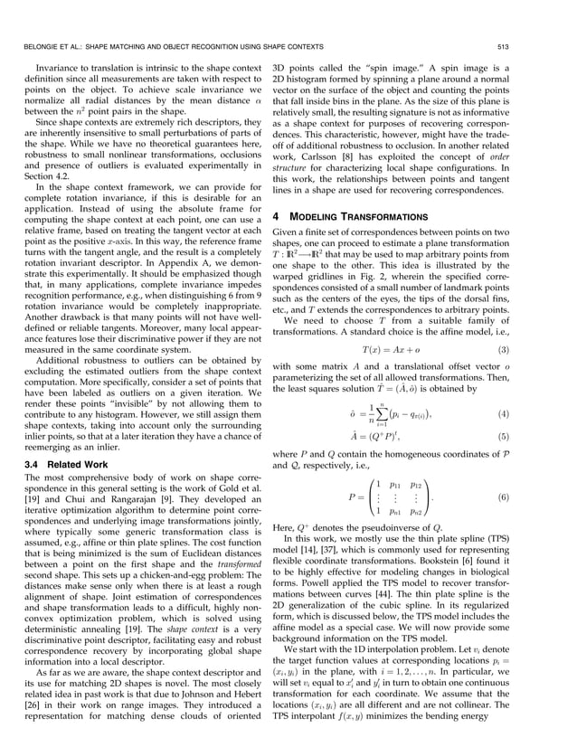 Shape Matching And Object Recognition Using Shape Context Belongie