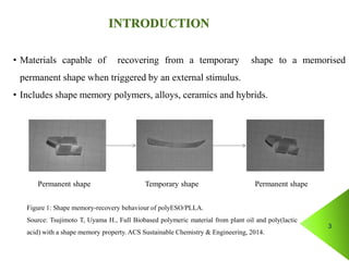 Shape Memory Polymers And Its Application In Self Healing | PPTX