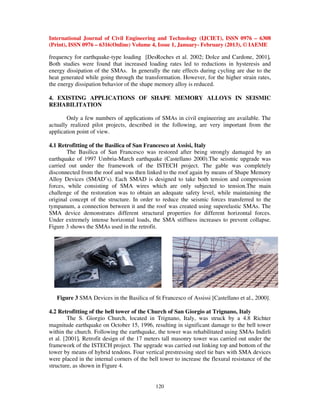 Shape memory alloy as retrofitting application in historical buildings ...