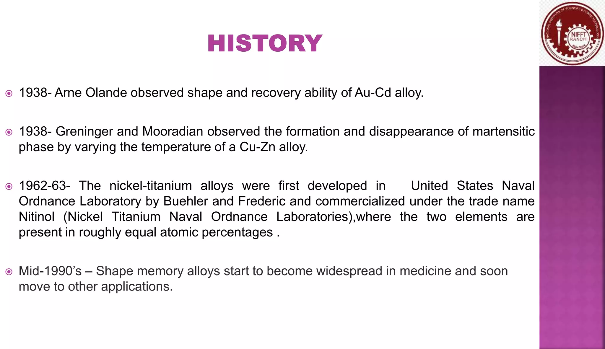 Shape memory alloys | PPTX