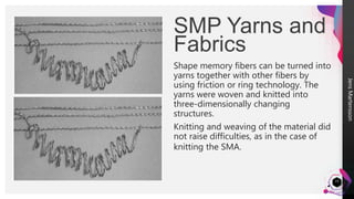 Shape memory alloys in textile | PPT