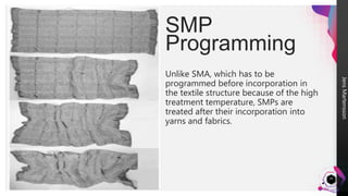Shape memory alloys in textile | PPTX