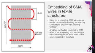 Shape memory alloys in textile | PPTX