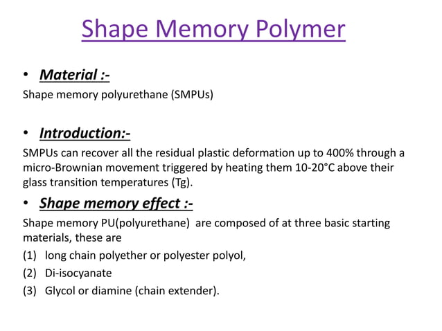 Shape Memory Polymer.pptx