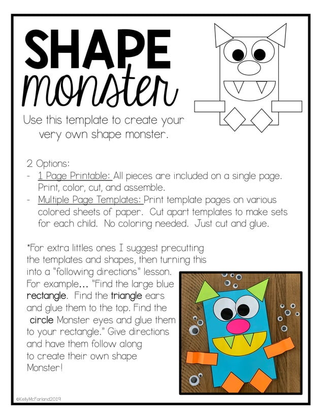 Shape monsterfreebie 1 | PDF