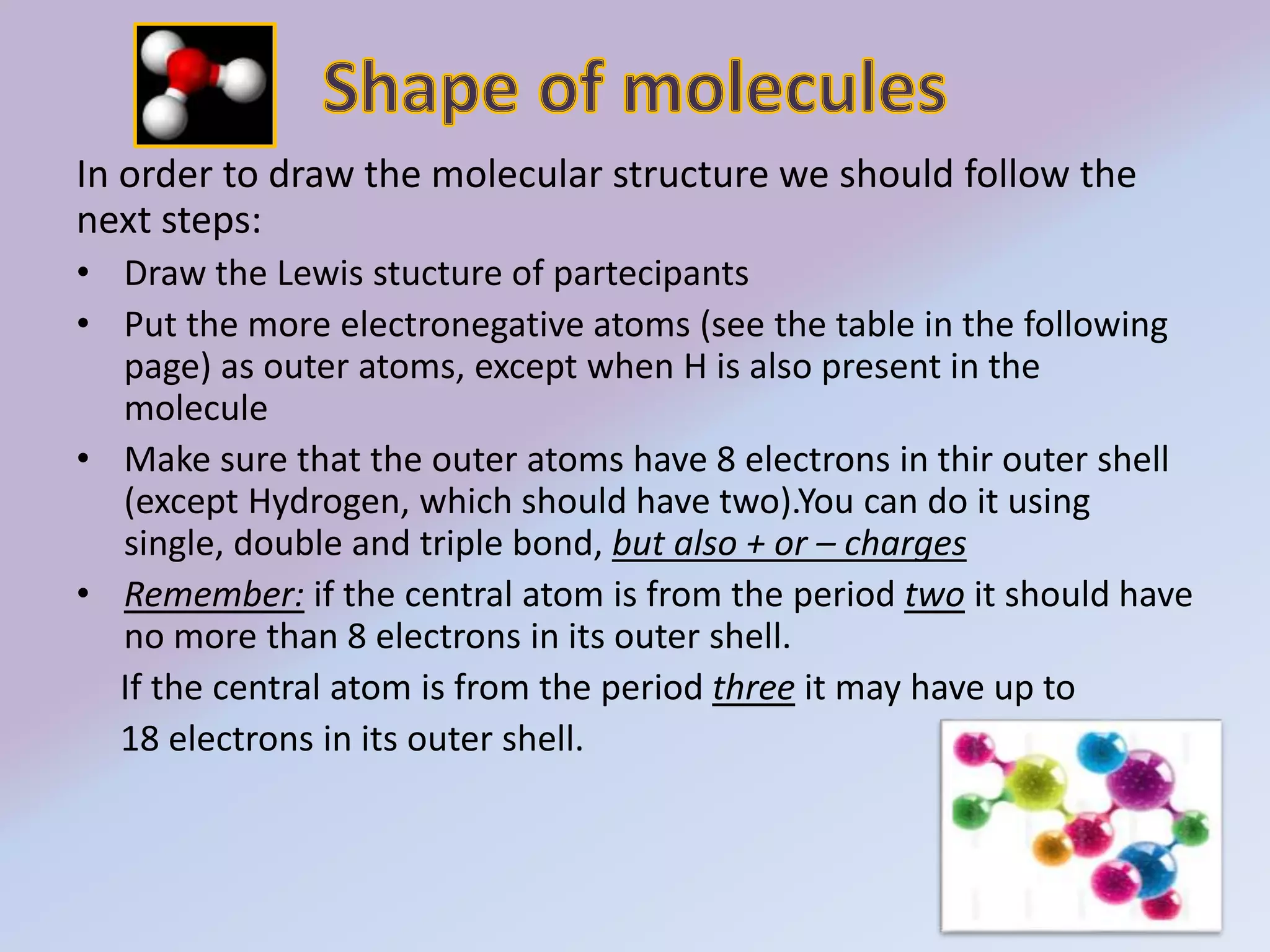 Shape of molecules | PPT