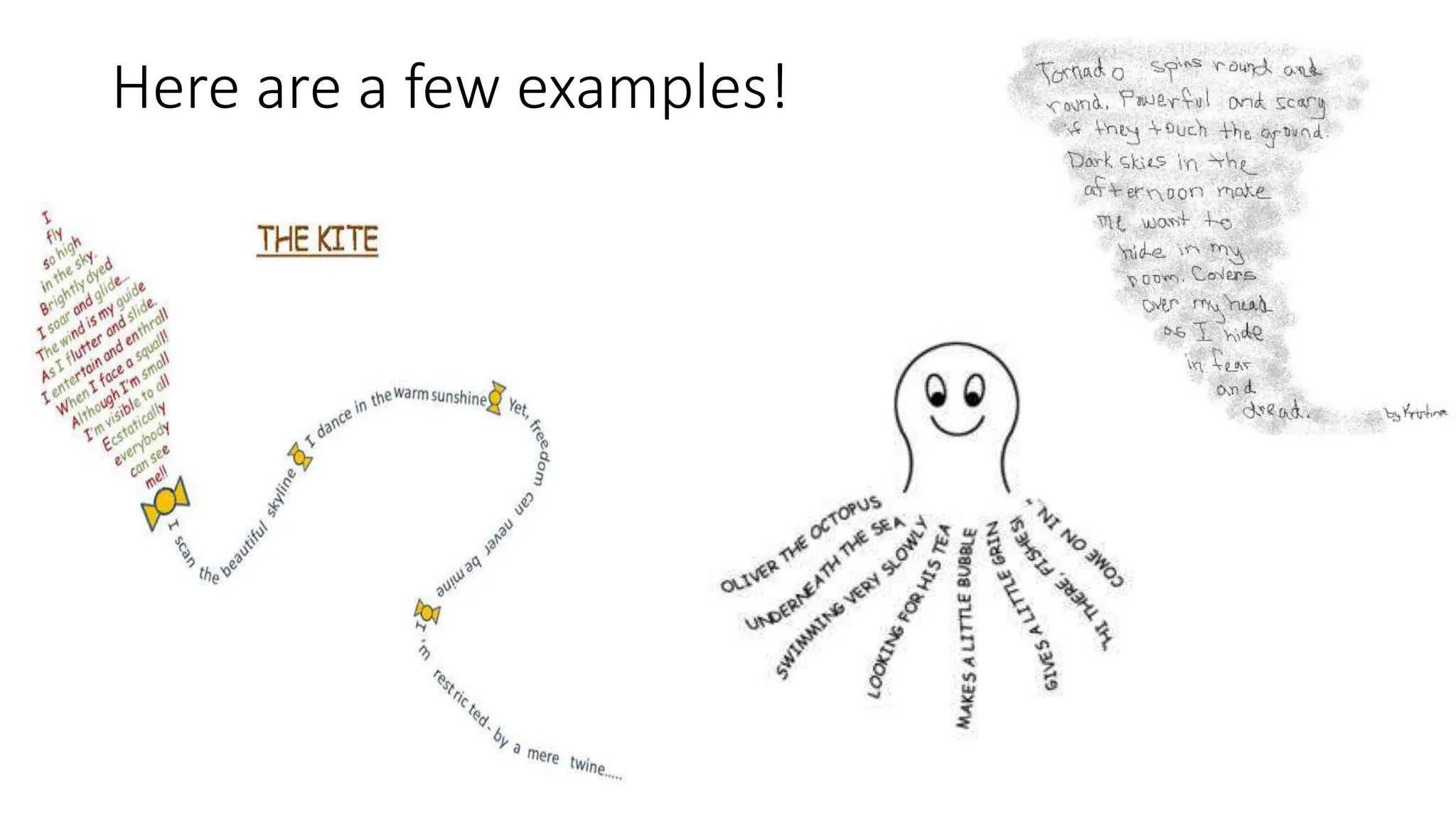 shape poem and shape patters poem scheme | PPT