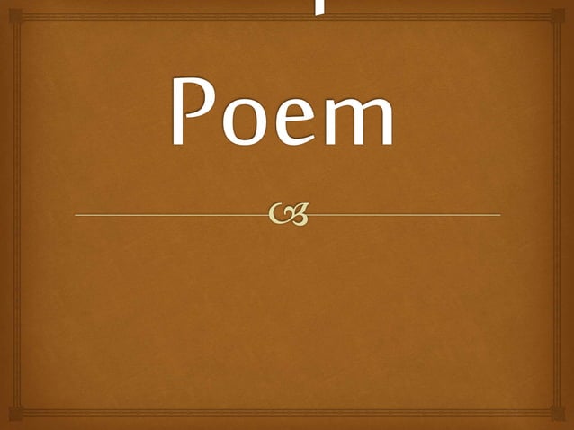 Shape poem ppt | PPTX