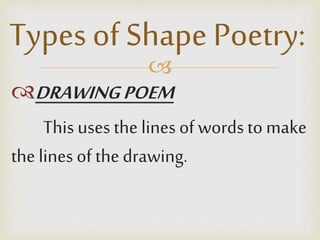 Shape poem ppt | PPTX