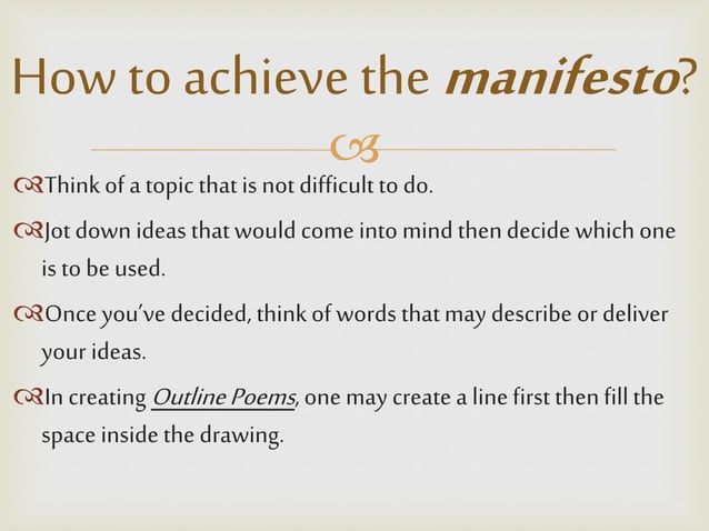 Shape poem ppt | PPTX