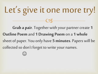 Shape poem ppt | PPTX