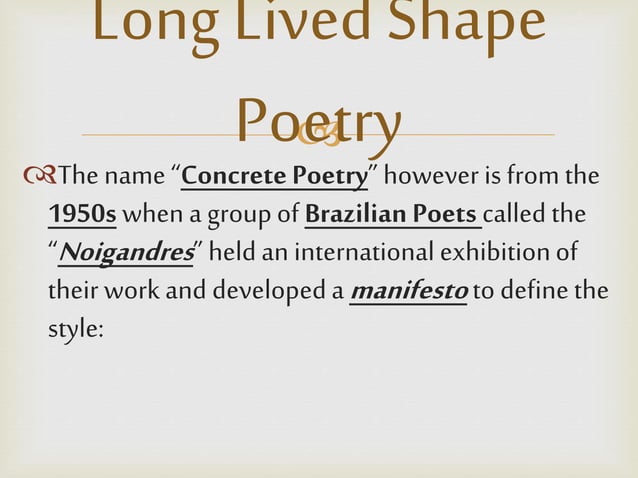 Shape poem ppt | PPTX