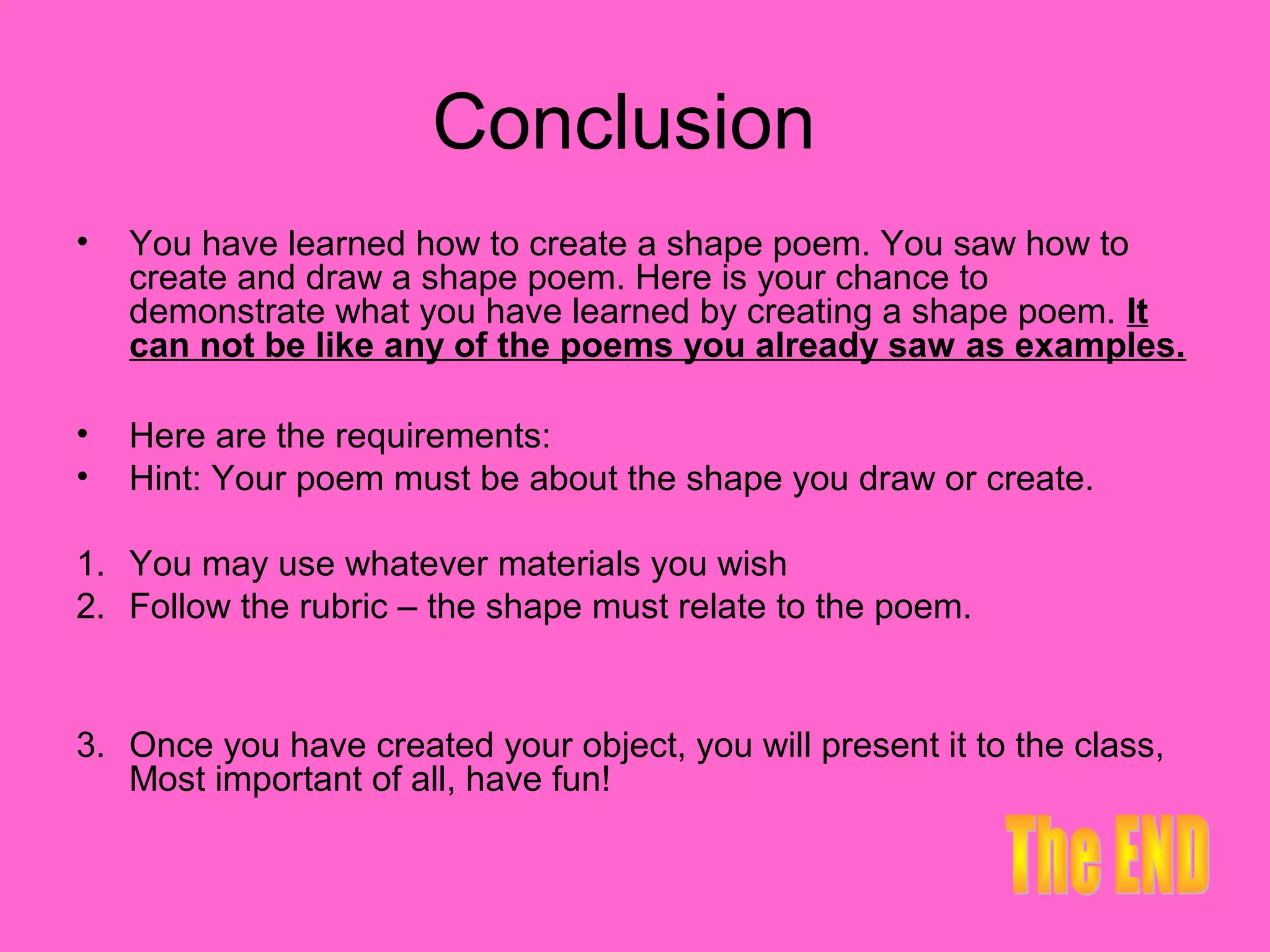 Shape poems (1) | PPT