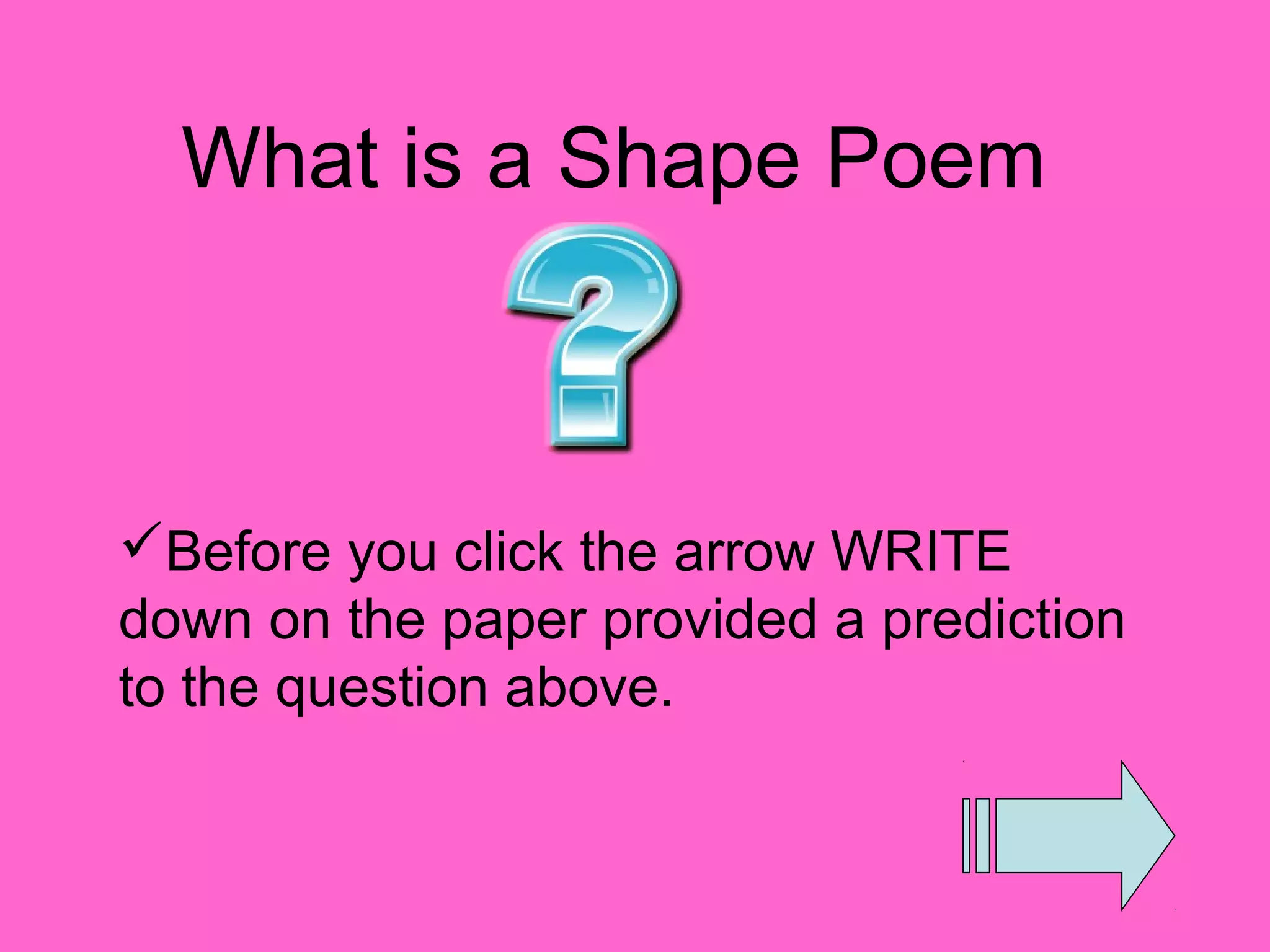 Shape poems (1) | PPT