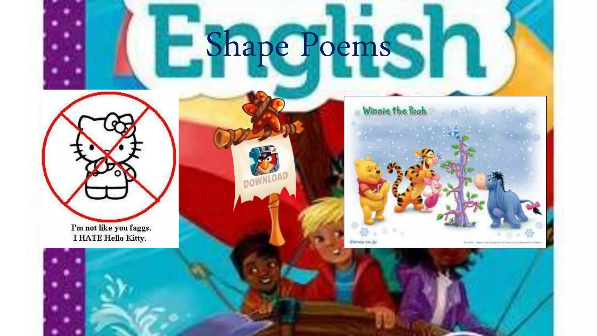 Shape poems pictures+ words | PPT