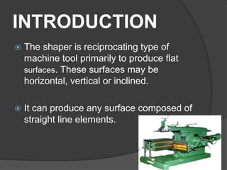 Shaper machine | PPTX