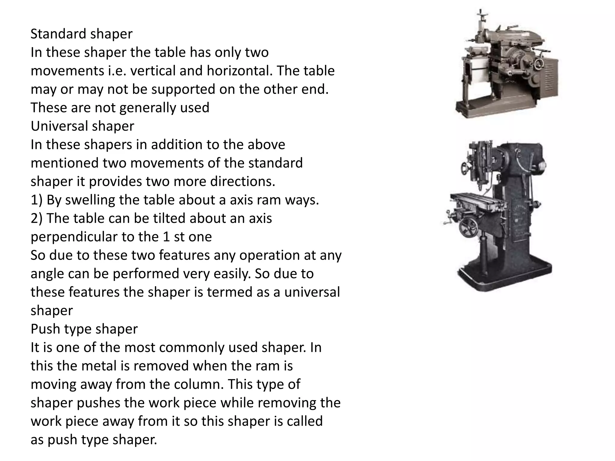Shaper Machine Ppt | PPTX