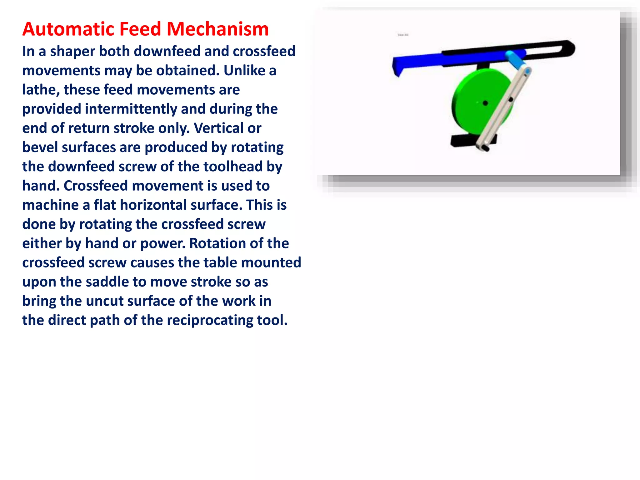 Shaper Machine Ppt | PPTX