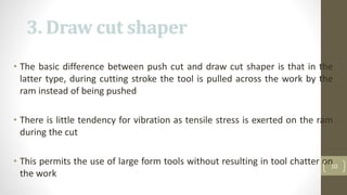 Theory of Shaper Machine | PPTX
