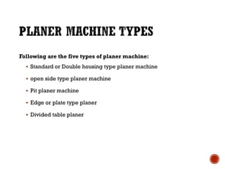 Part 1: Shaper Planer & Slotter machine | PDF