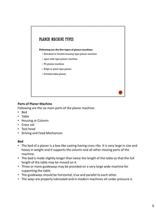 Part 2: Shaper Planer & Slotter machine | PDF