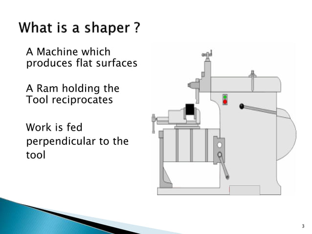 Shaper, Slotter, Planer working principle.ppt