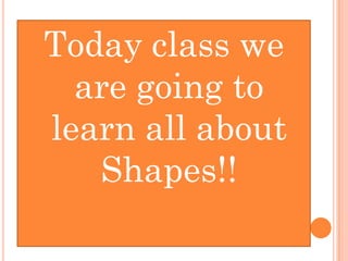 Shapes | PPT