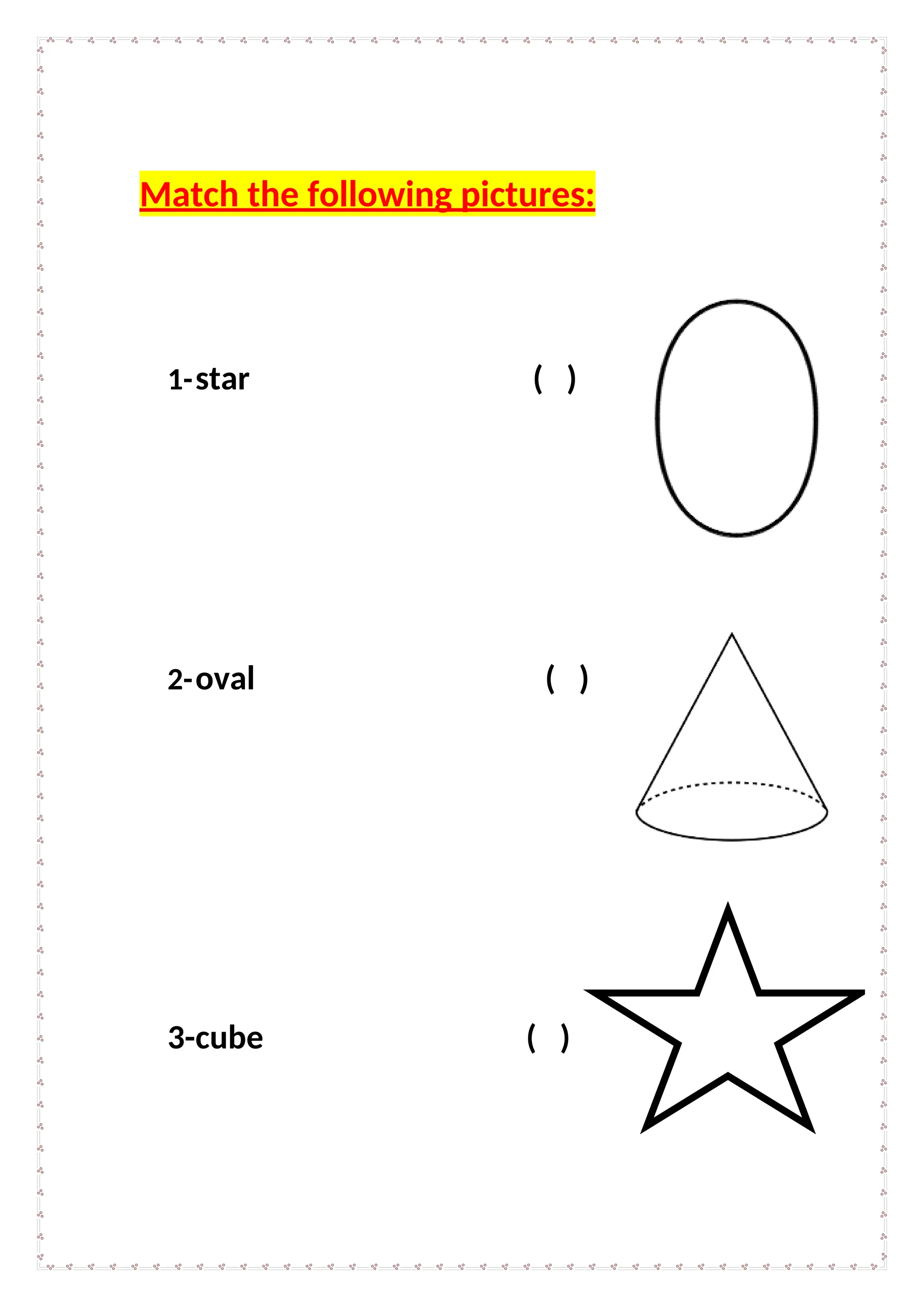 Shapes Flashcards for Kids in English Language | PDF