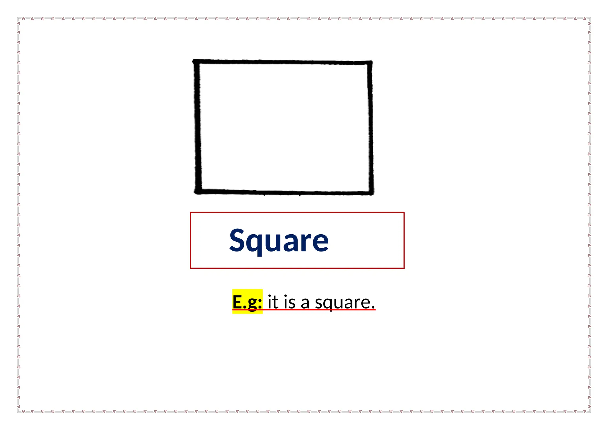 Shapes Flashcards for Kids in English Language | PDF