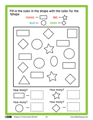 Shapes.pdf for grade 1-3. Start to learn shapes for toodler | PDF