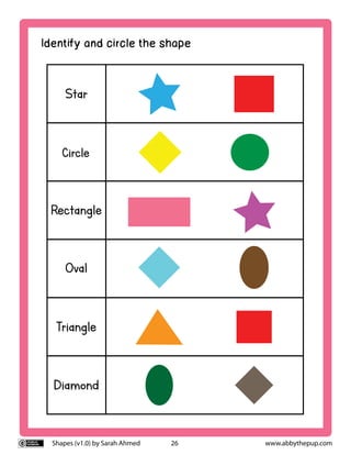Shapes.pdf for grade 1-3. Start to learn shapes for toodler | PDF