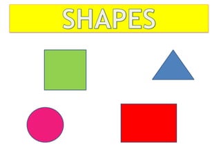 Basic shapes - English for kids | PPTX